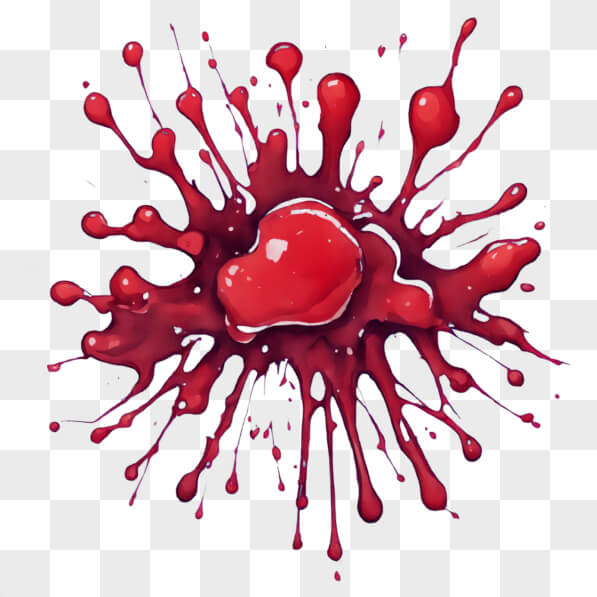 Download Red Paint Splash on White Background Cartoons Online ...