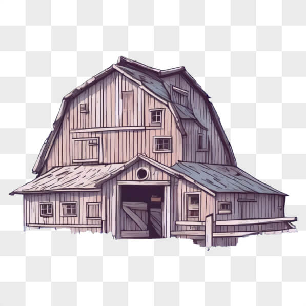 Download Rustic Wooden Barn Cartoons Online - Creative Fabrica