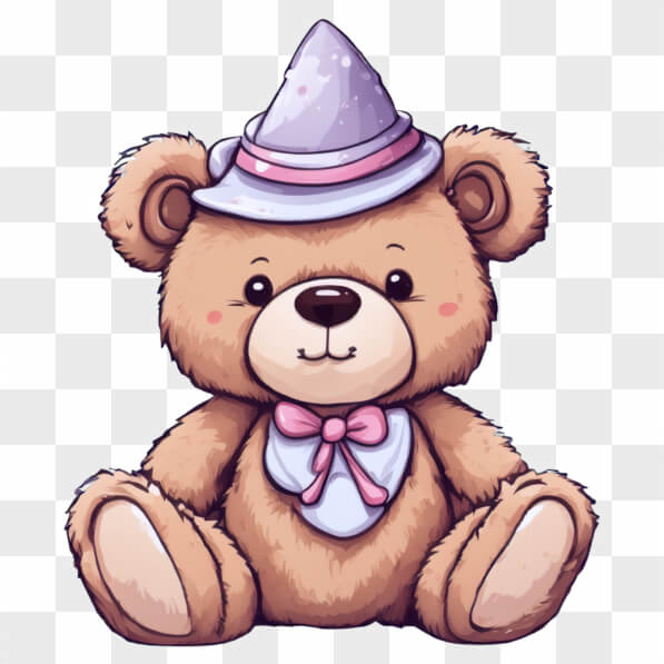 Baixe Urso de Pelúcia Cartoon Fofo com Chapéu de Festa Cartoons ...