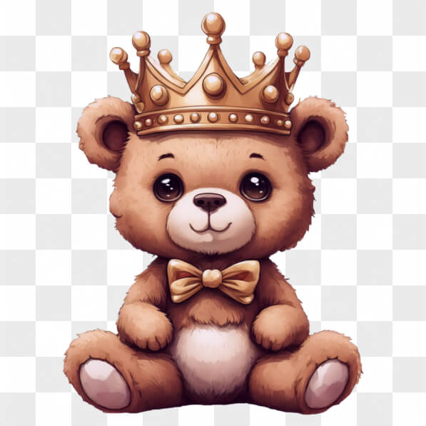Descarga Osito de Peluche Adorable con Corona Cartoons En Línea ...