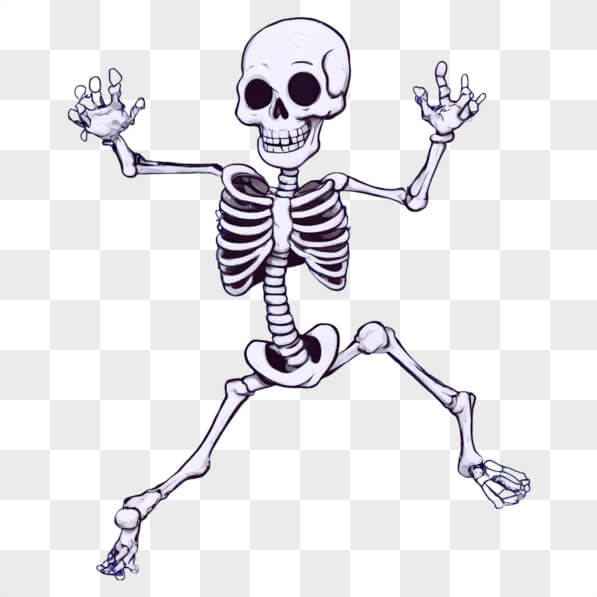 Download Playful Cartoon Skeleton Cartoons Online - Creative Fabrica