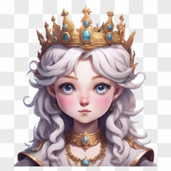 Download Illustration of a Young Queen Cartoons Online - Creative Fabrica