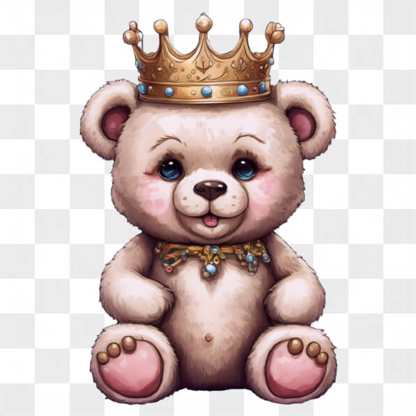 Descarga Tierno osito de dibujos animados con corona Cartoons En Línea ...