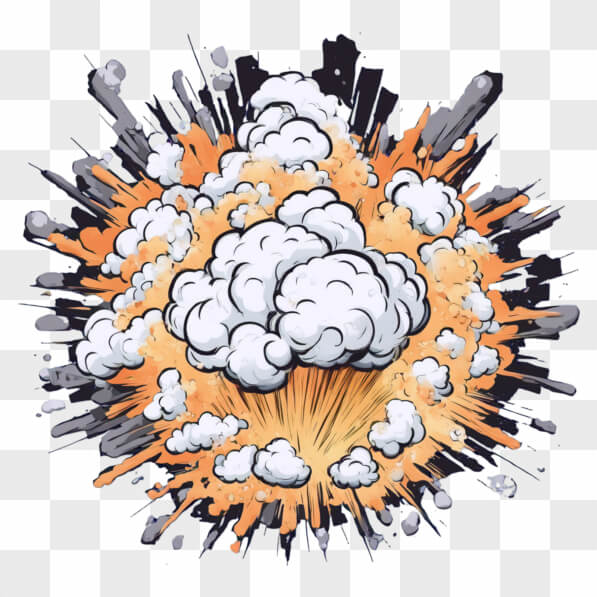 Baixe Ilustração de Explosão Dramática Cartoons - Creative Fabrica