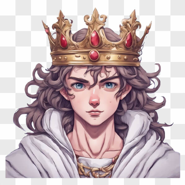 Download Regal Character with Crown Cartoons Online - Creative Fabrica