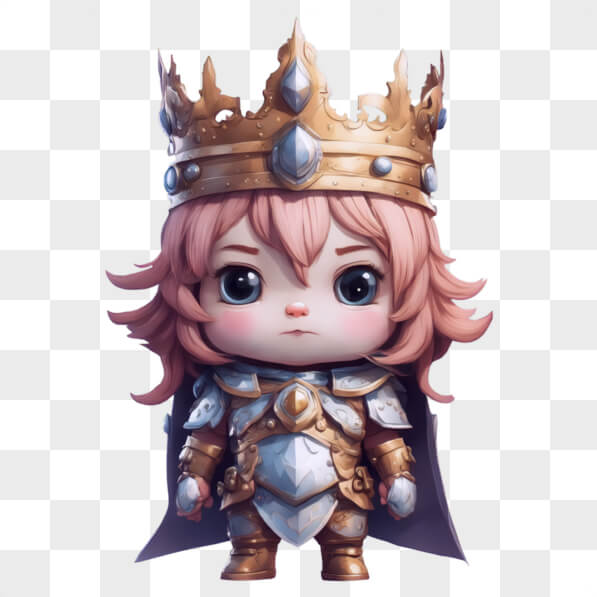 Baixe Ilustração de Personagem Chibi Rei Cartoons - Creative Fabrica