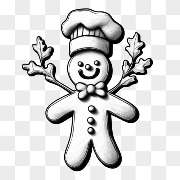 Download Cheerful Gingerbread Chef Character Sketches Online - Creative ...