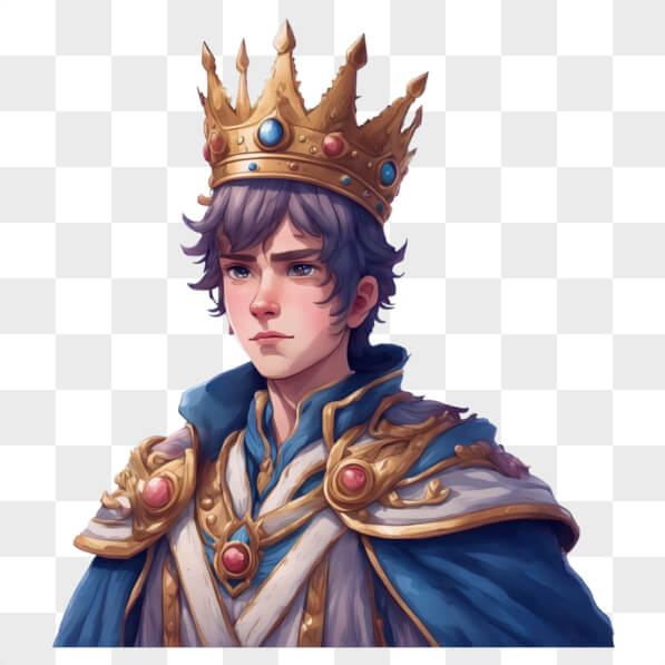 Baixe Rei Jovem Regal Cartoons - Creative Fabrica