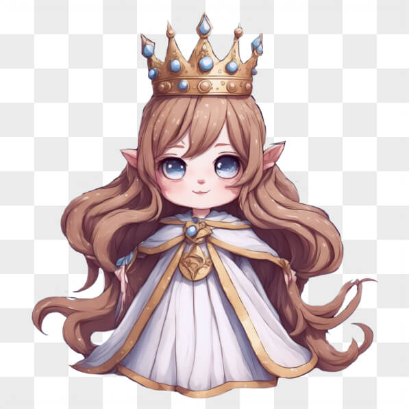 Baixe Personagem de Fantasia Fofo com Coroa e Capa Cartoons - Creative ...