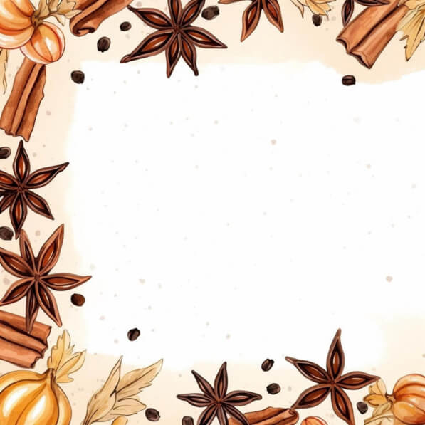 Download Autumn Spice Border Backgrounds Online - Creative Fabrica