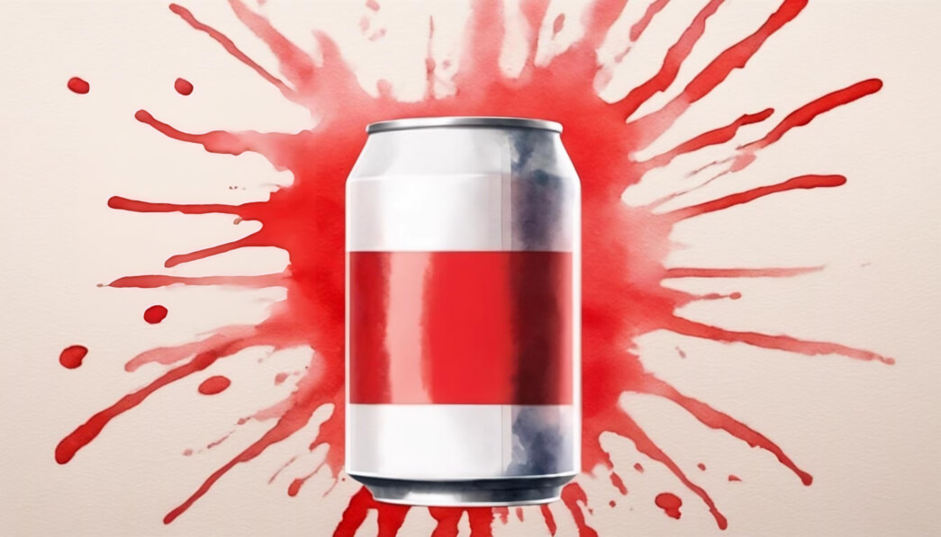Download Artistic Can with Red Splash Background Backgrounds Online ...