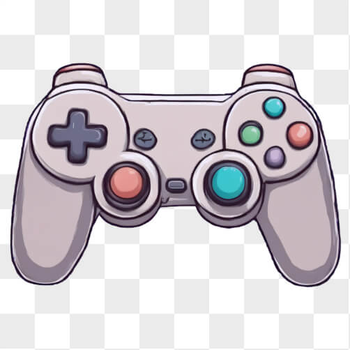 Download Colorful Video Game Controller Art Cartoons Online - Creative ...