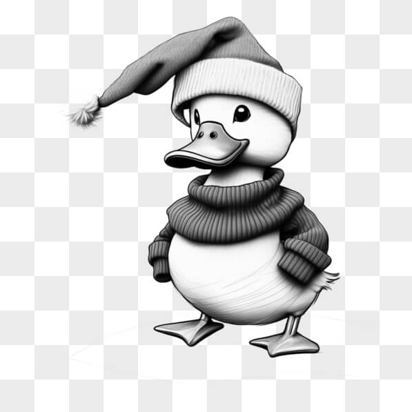 Download Festive Cartoon Duck Sketches Online - Creative Fabrica