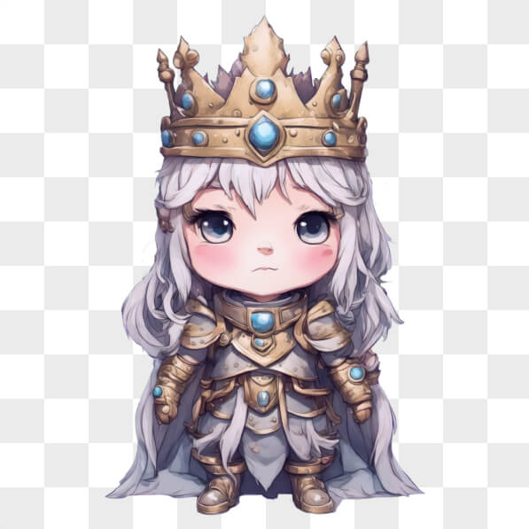 Download Chibi Royal Character in Elaborate Armor Cartoons Online ...