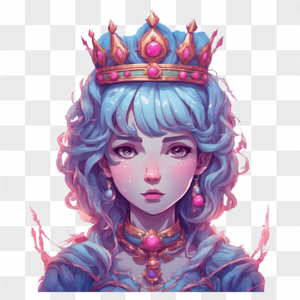 Download Stylized Portrait of a Young Queen Cartoons Online - Creative ...