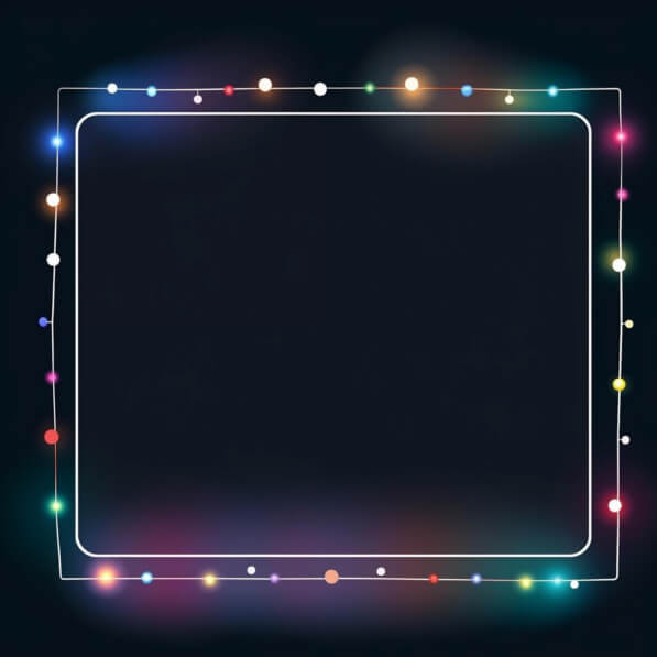 Download Colorful Light Frame on Dark Background Backgrounds Online ...
