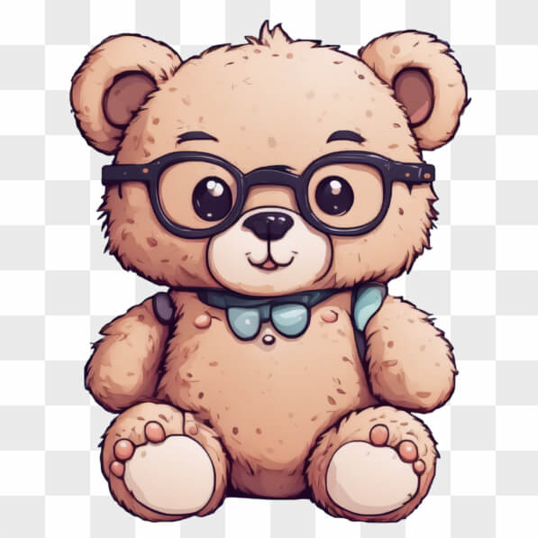 Download Cute Cartoon Teddy Bear with Glasses Cartoons Online ...