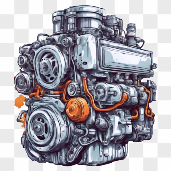 Download Stylized Engine Illustration Cartoons Online - Creative Fabrica