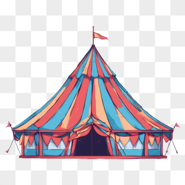 Descarga Carpa de circo colorida Cartoons En Línea - Creative Fabrica