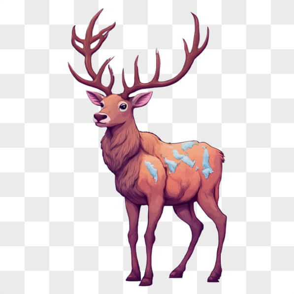 Download Stylized Deer Illustration Cartoons Online - Creative Fabrica