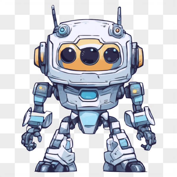 Download Cartoon Robot with Friendly Design Cartoons Online - Creative ...