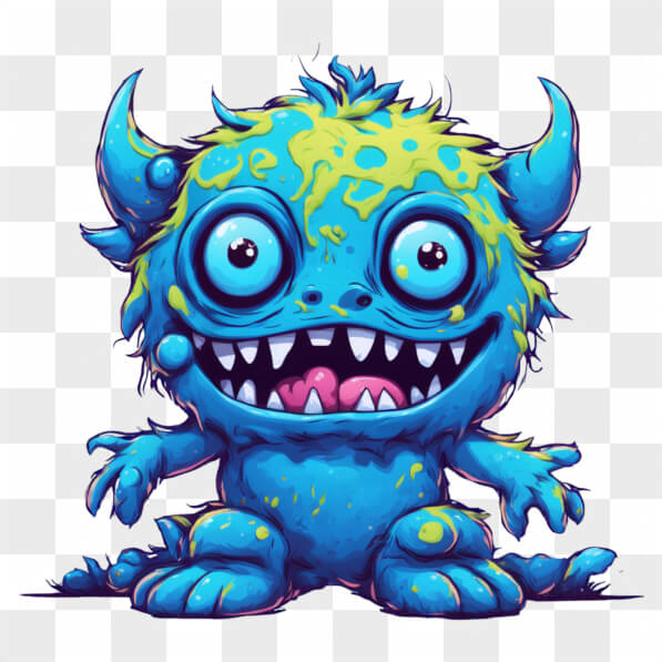Download Playful Cartoon Monster Cartoons Online - Creative Fabrica