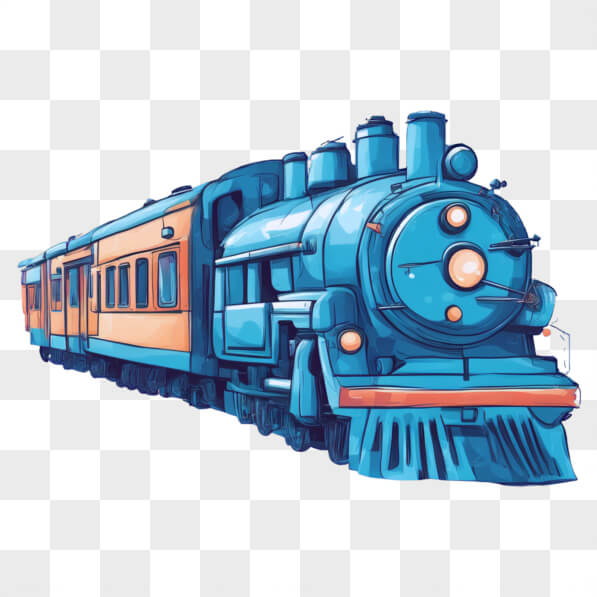 Download Stylized Steam Train Cartoons Online - Creative Fabrica