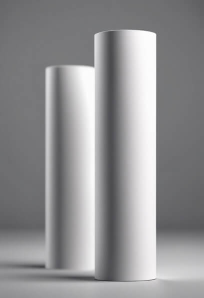 Download Minimalist White Cylinders Mockups Online - Creative Fabrica