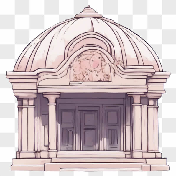 Download Classical Dome-Shaped Building Cartoons Online - Creative Fabrica