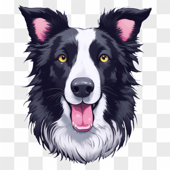 Download Happy Border Collie Dog Illustration Cartoons Online ...