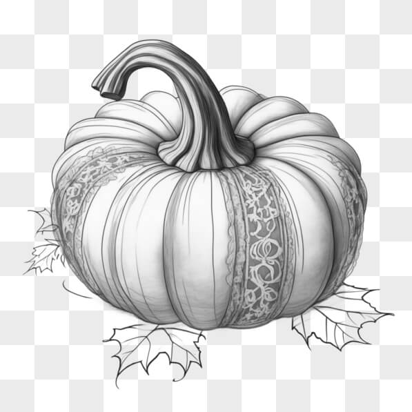 Download Intricate Pumpkin Sketch Sketches Online - Creative Fabrica