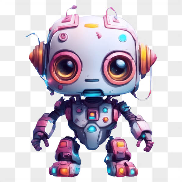 Descarga Robot caricaturesco con acentos coloridos Cartoons En Línea ...