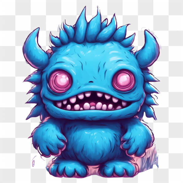 Download Whimsical Blue Monster Character Cartoons Online - Creative ...
