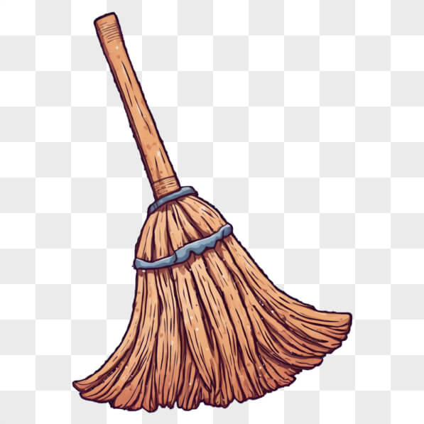 Download Cartoon Broom with Wooden Handle Cartoons Online - Creative ...