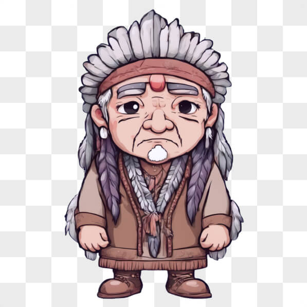 Download Cartoon Native American Elder Character Cartoons Online ...