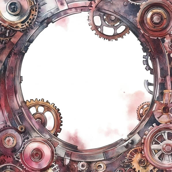 Download Steampunk Gear Frame Backgrounds Online - Creative Fabrica
