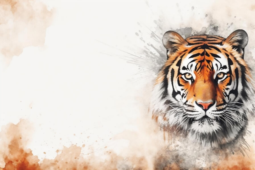 Download Majestic Tiger Illustration Backgrounds Online - Creative Fabrica