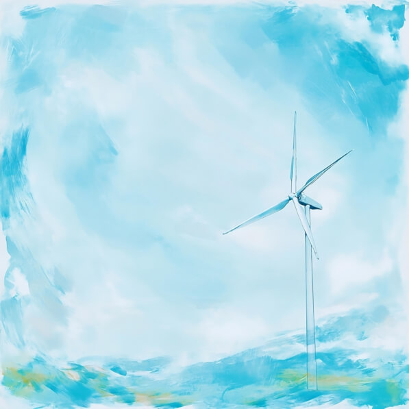 Download Wind Turbine in Serene Landscape Backgrounds Online - Creative ...