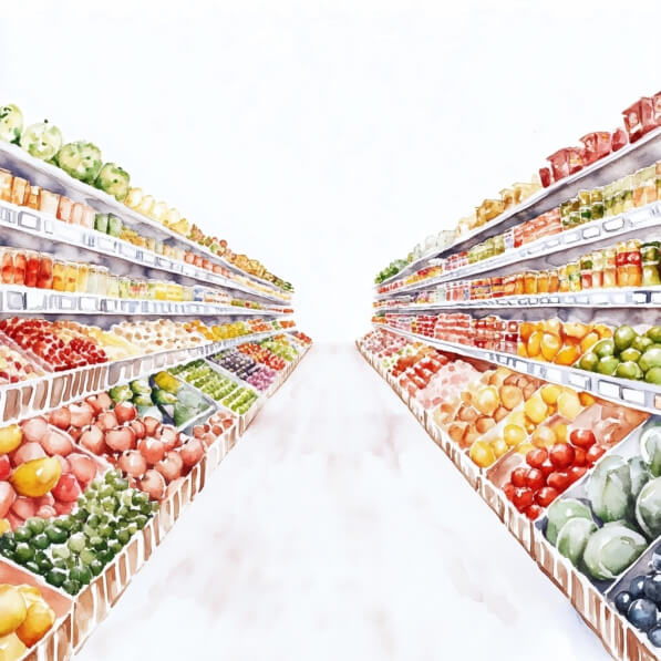 Download Grocery Store Aisle with Fresh Produce Backgrounds Online ...