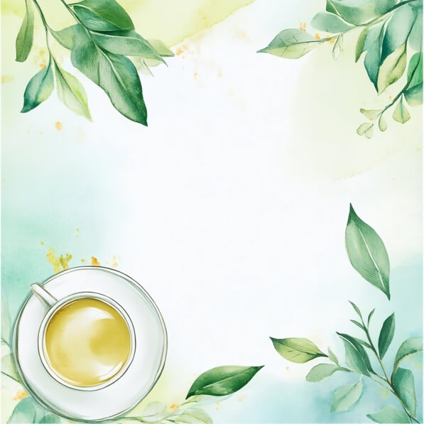 Download Watercolor Tea and Leaves Background Backgrounds Online ...