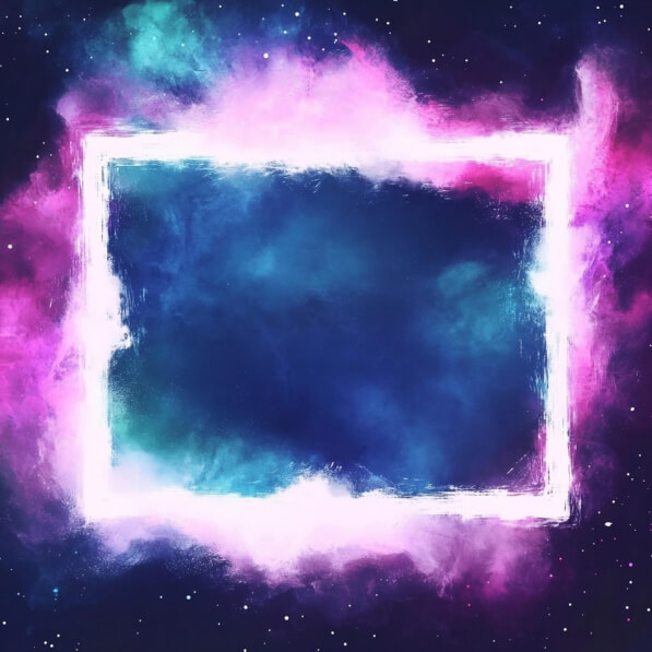 Download Cosmic Nebula Frame Backgrounds Online - Creative Fabrica