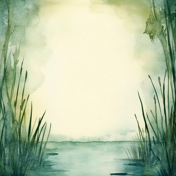 Download Serene Watercolor Landscape with Reeds Backgrounds Online ...