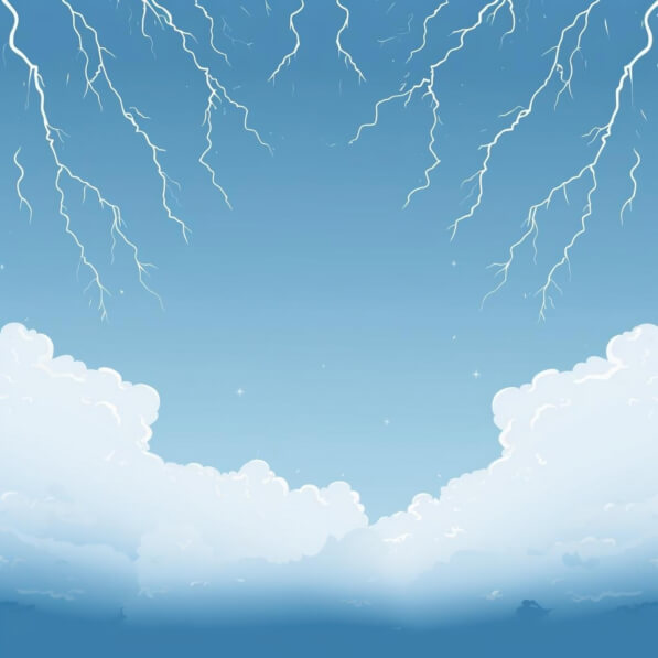 Download Stylized Lightning Against a Blue Sky Backgrounds Online ...