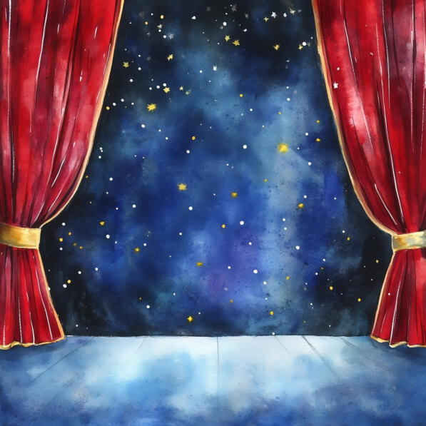 Download Theater Stage with Starry Background Backgrounds Online ...