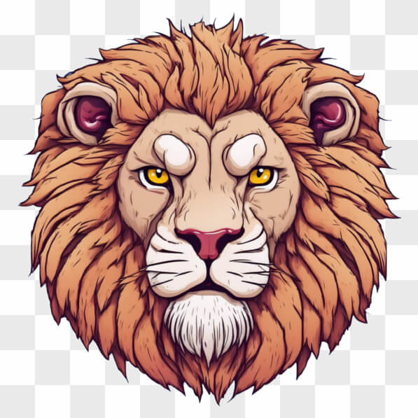 Download Illustrated Lion Head Cartoons Online - Creative Fabrica