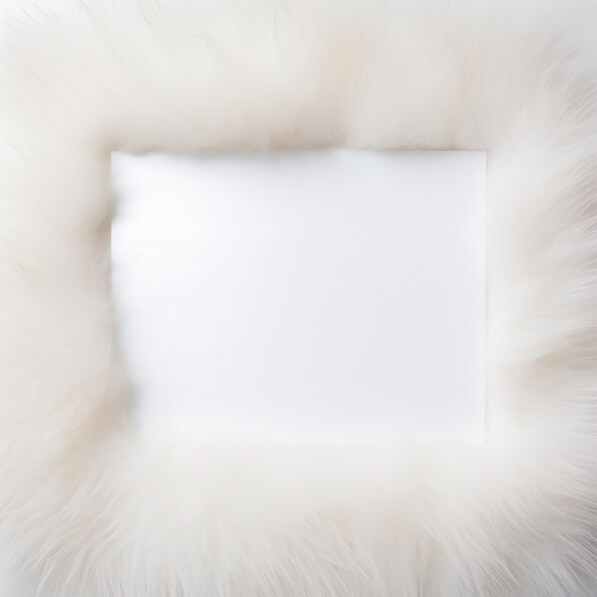 Download Blank white sheet with fluffy fur border Backgrounds Online ...