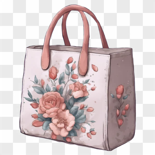 Download Floral Tote Bag Cartoons Online - Creative Fabrica