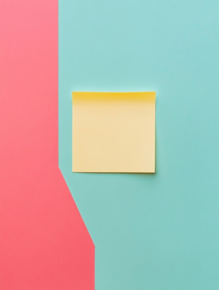 Download Minimalist Colorful Background with Sticky Note Mockups Online ...