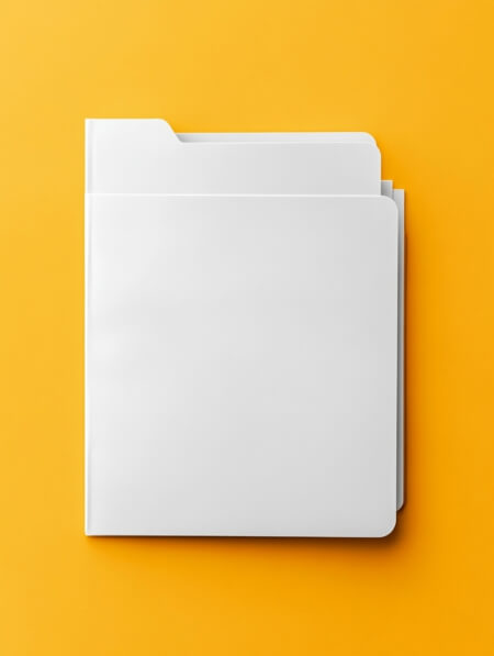 Download White Folders on Yellow Background Mockups Online - Creative ...