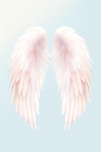 Download Elegant Angel Wings in Soft Pastel Colors Backgrounds Online ...